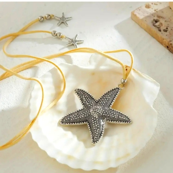 Pier 1 | Jewelry | Pier One Coastal Beachy Starfish Adjustable Cord ...